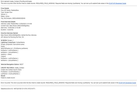 Lightning Aura Components Error In Flow An Unhandled Fault Has