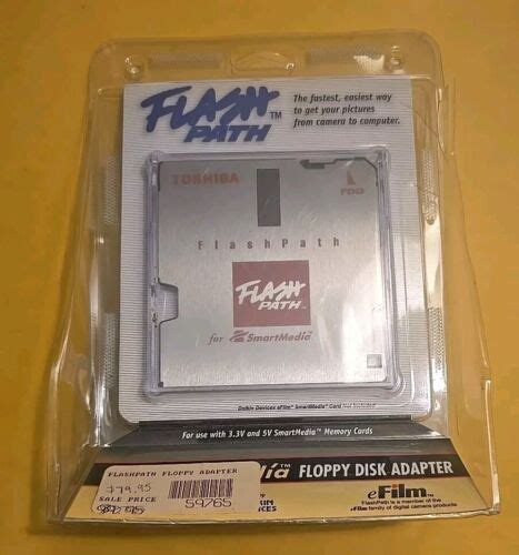 Nos Toshiba Smartdisk Flash Path Floppy Disk Adapter Smartmedia 33v 5v