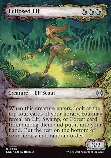 Eclipsed Elf Lorwyn Eclipsed Variants Foil Standard Card Kingdom
