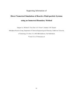 Direct Numerical Simulation Of Reactive FluidParticle Systems Using An Immersed Boundary Method