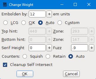 FontForge Hangs When Changing The Weight Of Some Glyphs Issue Fontforge Fontforge GitHub