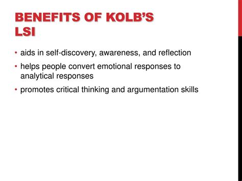 Ppt Kolb Lsi Powerpoint Presentation Free Download Id 4825735