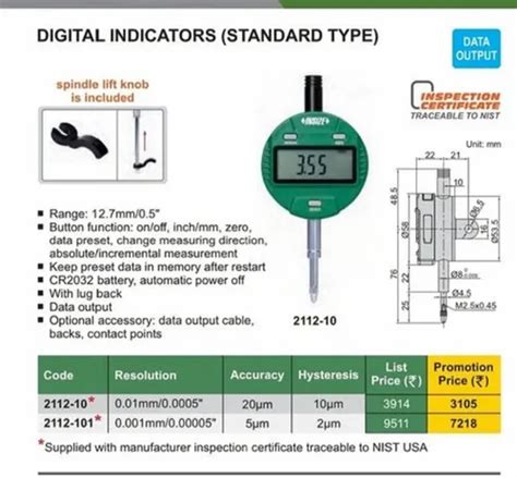 Panel Mount Digital Dial Indicator At 1500 Piece In Mumbai ID 22654712430