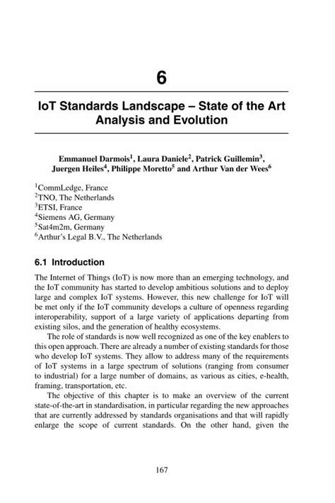 pdf iot standards landscape state of the art … 168 iot standards