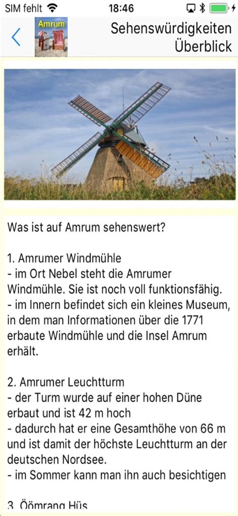 Amrum Urlaubs App Travel App Mwm
