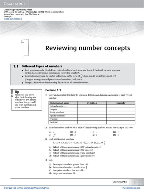 Cambridge Igcse Core Mathematics Practice Book Pdf