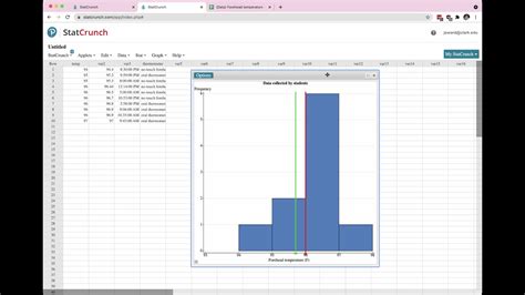 StatCrunch Graphs For Quantitative Data YouTube