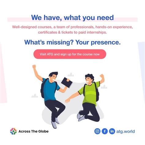 Across The Globe Atg On Linkedin Courses Certificate Internship