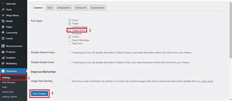 How To Create Mega Menu Documentation Vaincode Event Management WordPress Theme