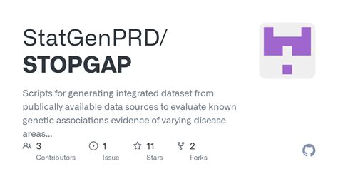 Github Statgenprdstopgap Scripts For Generating Integrated Dataset From Publically Available