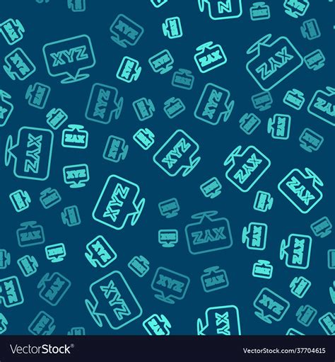 Green Line Xyz Coordinate System Icon Isolated Vector Image