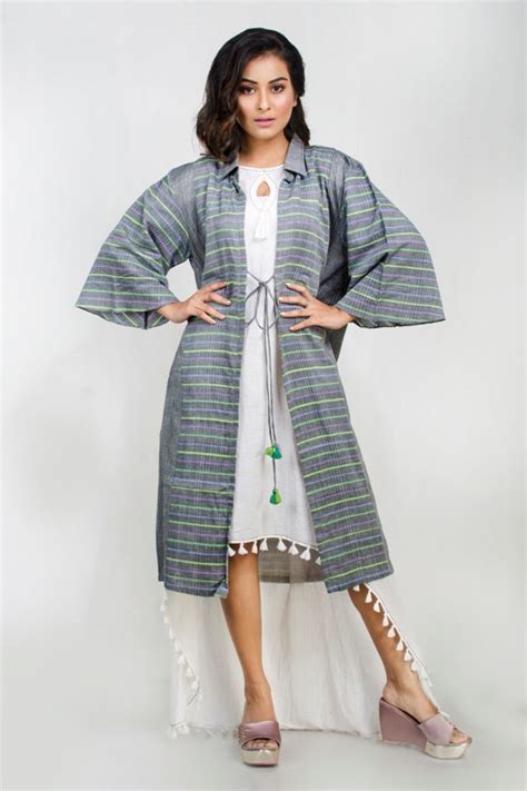 Handwoven Kantha Textured Shrug