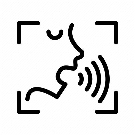 Voice Recognition Biometric Sound Detection Audio Speak Icon Download On Iconfinder