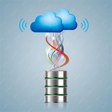 premium vector cloud computing and networking design concept data