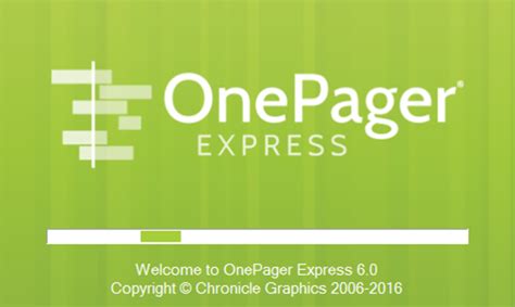 getting started with onepager express version 6 0 desktop onepager documentation