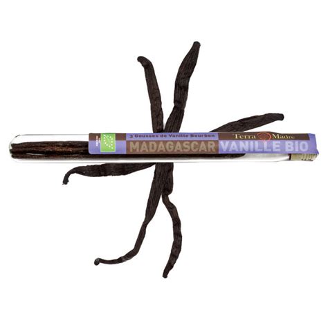 Organic Madagascar Bourbon Vanilla 3 Pods