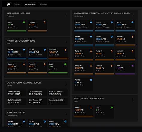 icue sensor data not updating r corsair