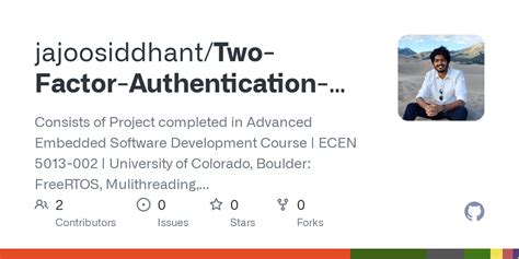 Github Jajoosiddhant Two Factor Authentication System Consists Of Project Completed In