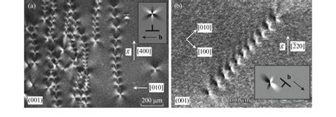 A Dislocation Walls In A Zngep 2 Crystal Elongated Along The 100