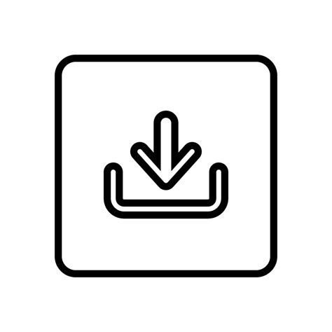 Download Icon Vector Upload Button Illustration Load Symbol Or Logo