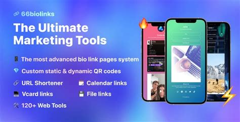 66biolinks Gpl Bio Links Url Shortener Qr Codes And Web Tools Saas Master Of Templates