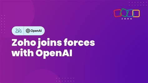 Zoho Joins Forces With Openai Announcing Major Integrations