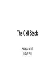 Understanding The Call Stack Mechanics And Function Calls Course Hero