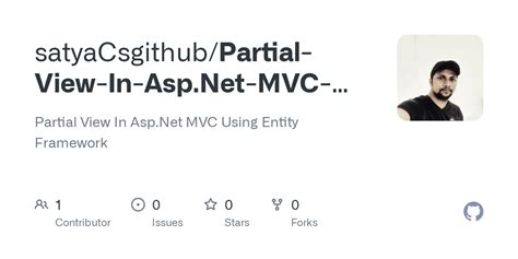 Github Satyacsgithubpartial View In Aspnet Mvc Using Entity