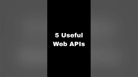 useful web apis trending codeing shortviral shortsvideo api web