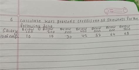 Calculate Karl Pearson S Coefficient Of StudyX