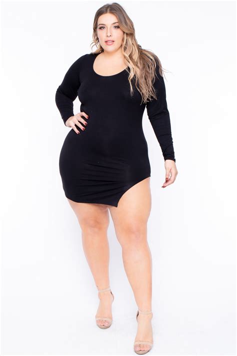 Black Plus Size Models Dresses