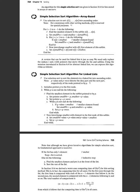 Solved 131 Some On Sorting Schemes We Begin Our