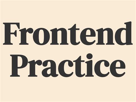 frontend practice newsletter 1