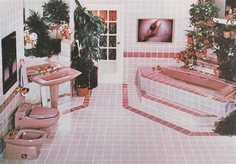 Practically Perfect In Every Way Gold Taps Plants And A Step Up Pink