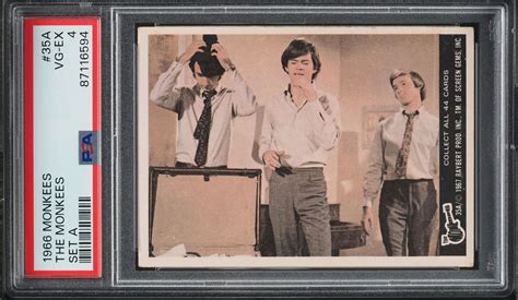 1966 Monkees Set A The Monkees 35a Psa 4 Vgex On Fanatics Collect