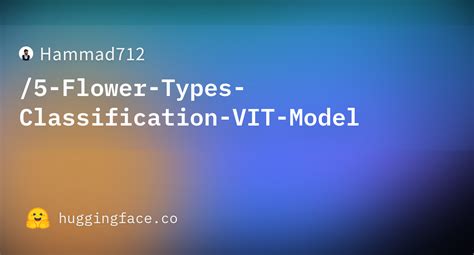 hammad712 5 flower types classification vit model · hugging face