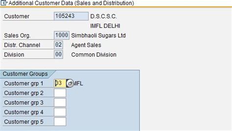 Solved Usage Of Customer Group 1~5 In Sales Document Sap Community