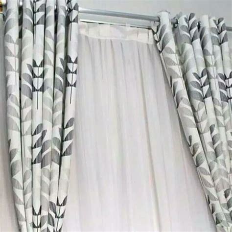 Jual Gorden Minimalis Pintu Jendela Motif Bunga Amanda Shopee Indonesia