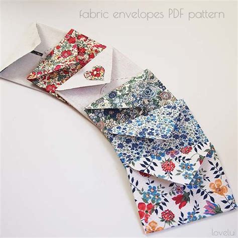 Little Fabric Envelope Pdf Pattern For T Cards Or Cash