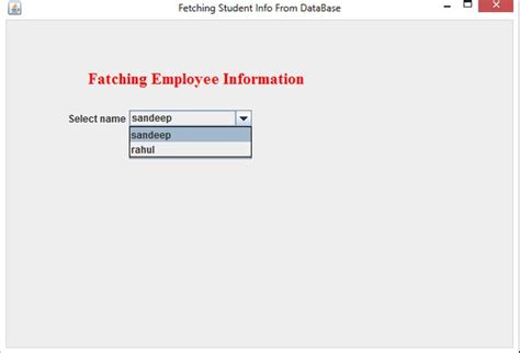 Display Records From Database Using Jtable In Java