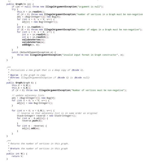 Solved Djacency List Graph Representation Java In Public