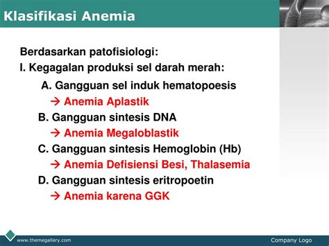 Ppt Gangguan Eritrosit Anemia Powerpoint Presentation Free