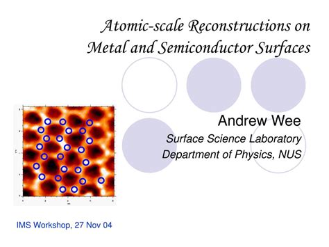 Ppt Atomic Scale Reconstructions On Metal And Semiconductor Surfaces Powerpoint Presentation