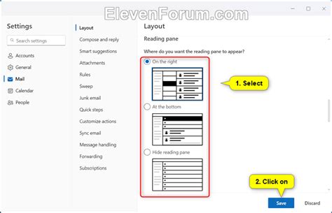 Remove Or Change Reading Pane Layout In Outlook For Windows Windows Forum