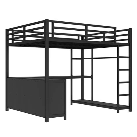 Mason And Marbles Spacious Metal Loft Bed Modern Style For Teens And