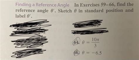Solved Finding A Reference Angle In Exercises 59 66 Find Chegg Com