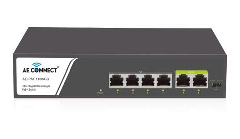 8 Port Poe Switch Fast Ethernet Unmanaged Ae Connect