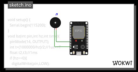 蜂鳴器 wokwi esp32 stm32 arduino simulator