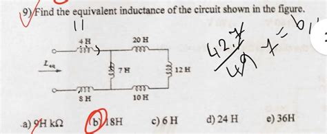 Solved Find the equivalent inductance of the circuit shown | Chegg.com