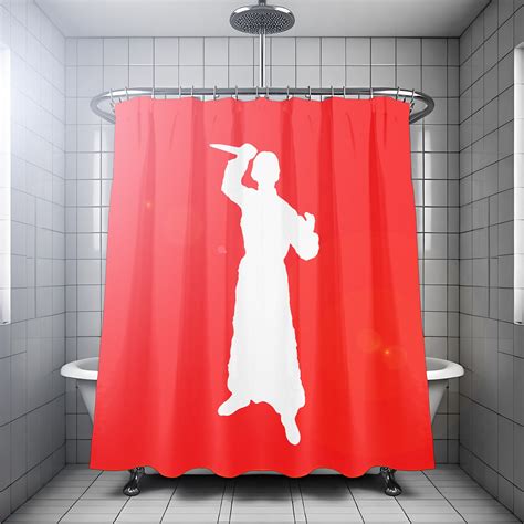 Psycho Shower Curtain Standard And Extra Long Fabric Etsy